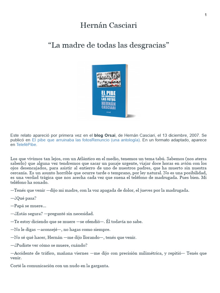 Premoniciones de Chichita: Un Viaje Urgente | PDF | Novela negra, policíaca y suspenso