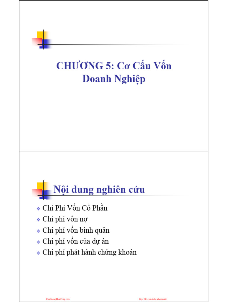 Tai-Chinh-Doanh-Nghiep - Nguyen-Thi-Ngoc-Lan - Chuong-5-Tcdn - (Cuuduongthancong - Com) | PDF