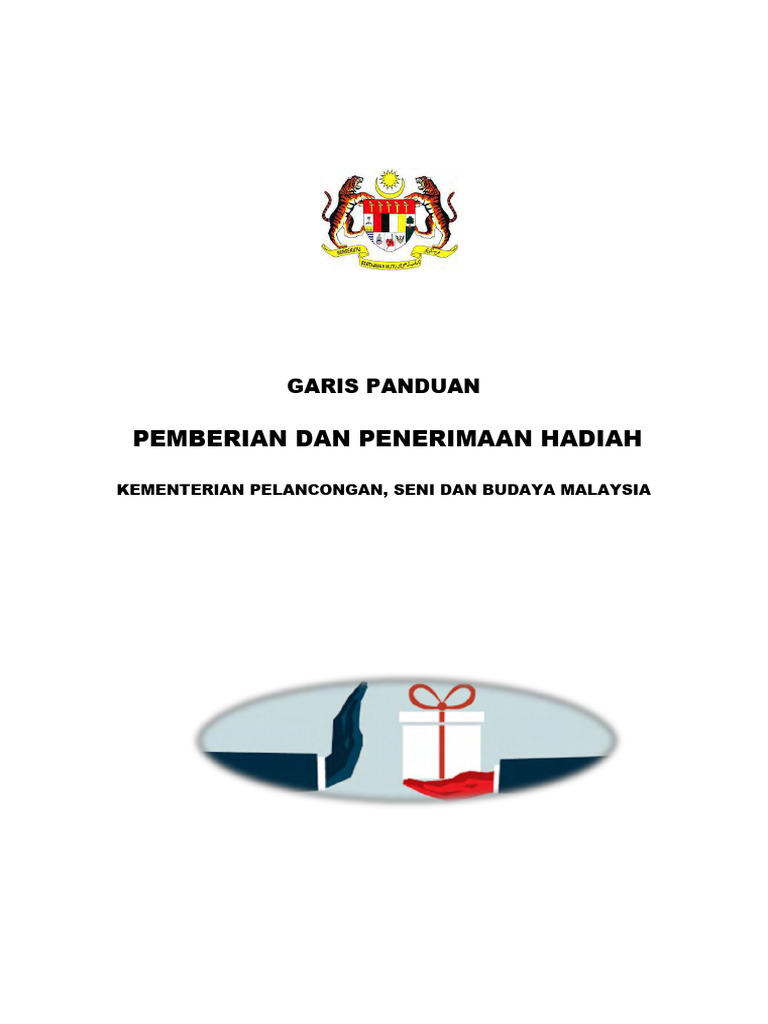 Garis Panduan Pemberian Dan Penerimaan Hadiah Motac - 2019 | PDF