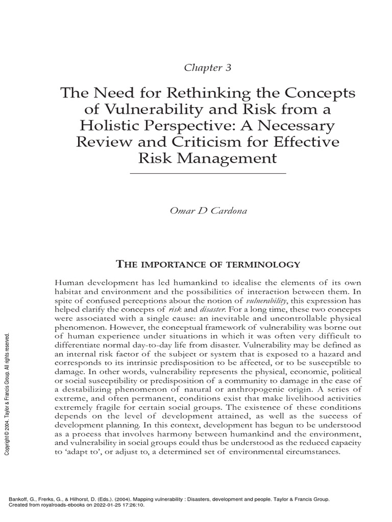 Chap 3 - Mapping - Vulnerability - Disasters, - Development - and - P ...