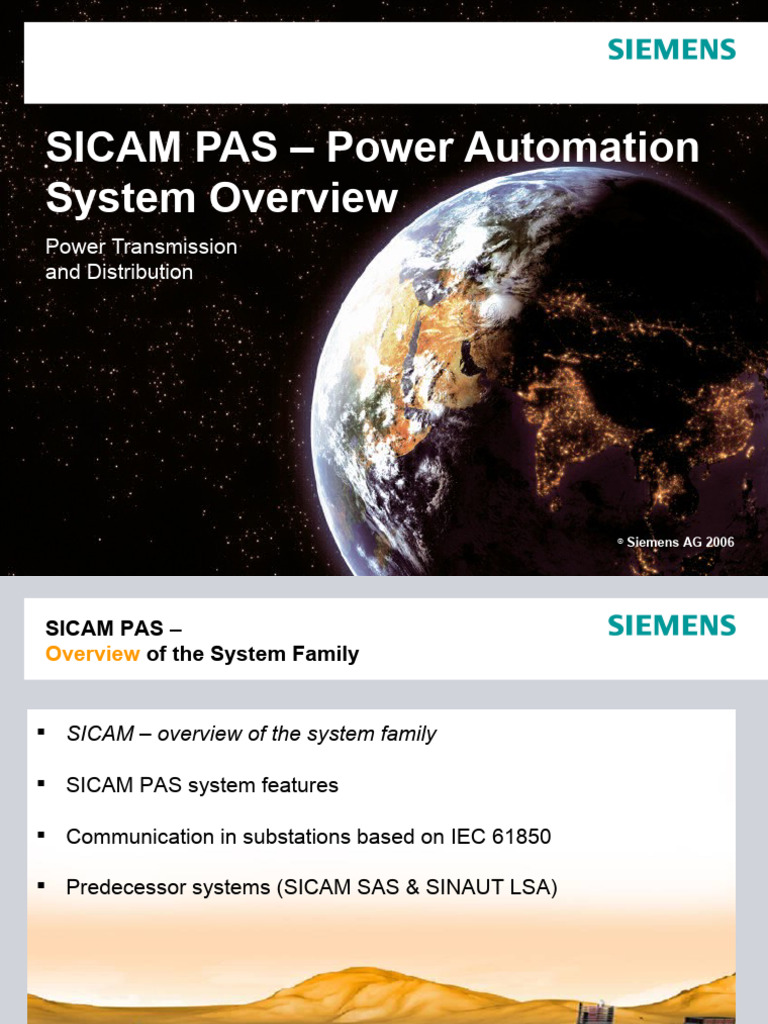 6) Sicam Pas Overview New | PDF | Electrical Substation | Microsoft Excel