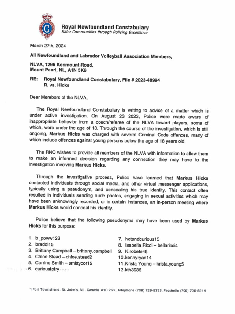 Letter To NLVA | PDF