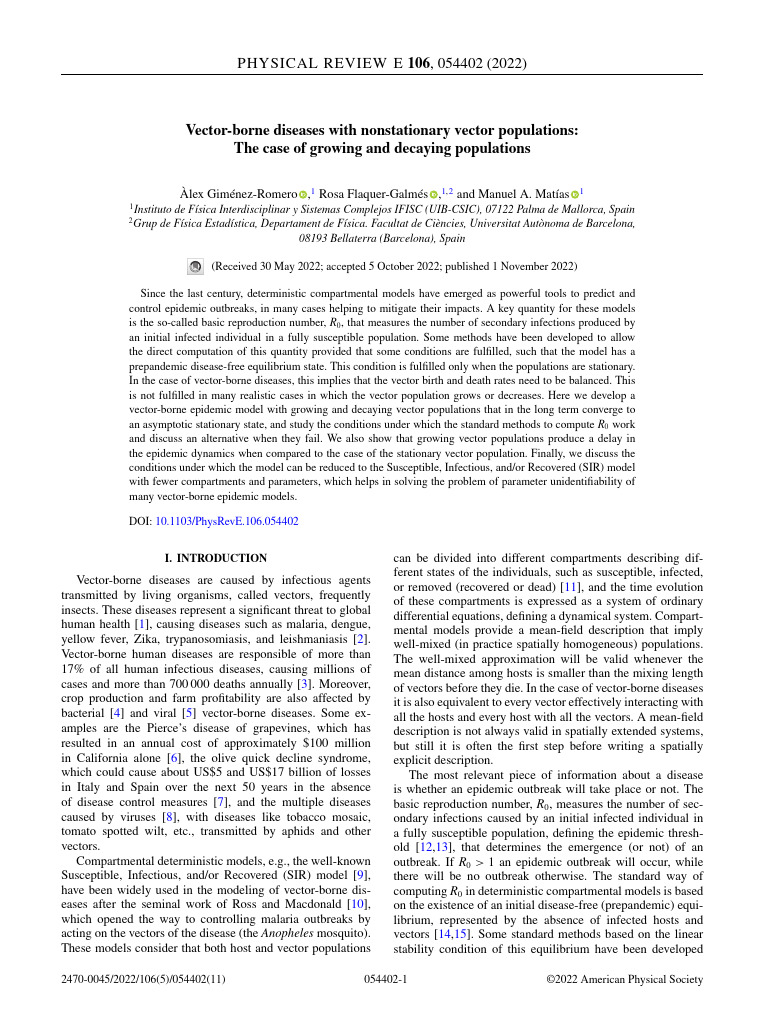 The Case of Growing and Decaying Populations | PDF | Epidemiology ...
