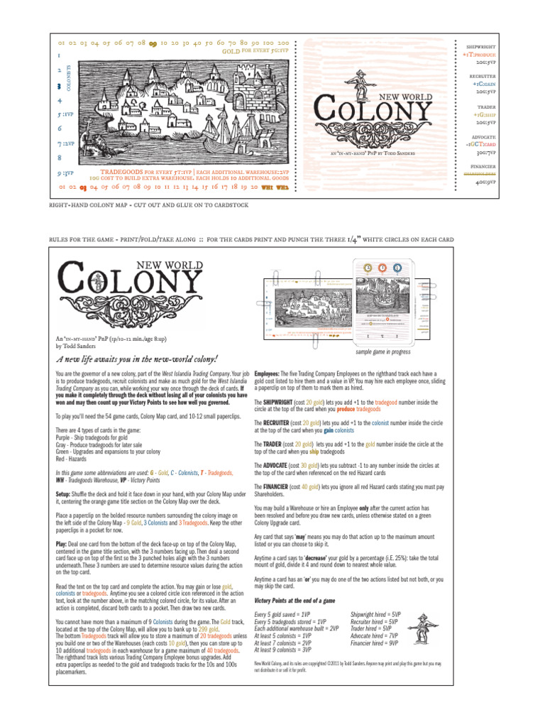 New World Colony | PDF