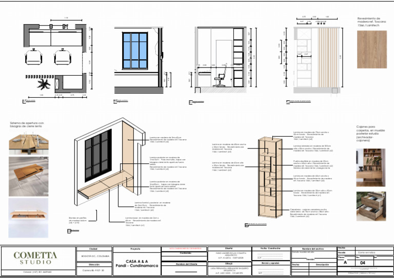 Plano-Detalle Mueble Estudio | PDF