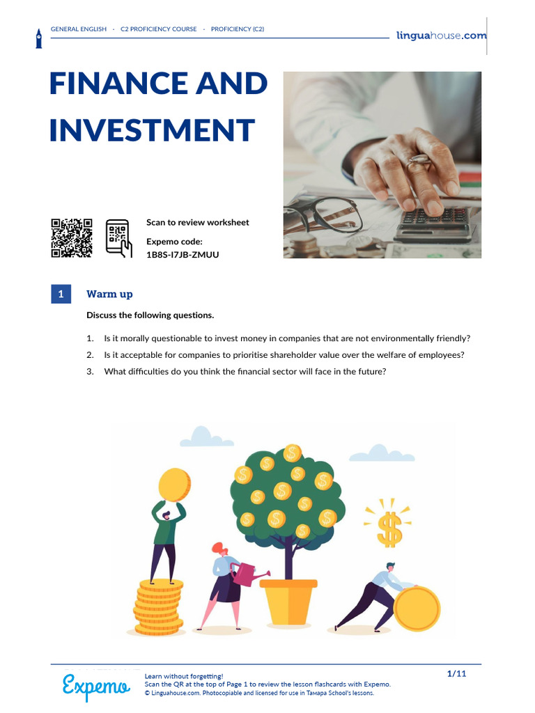C2 Proficiency: Finance & Investment Course | PDF | Cryptocurrency ...