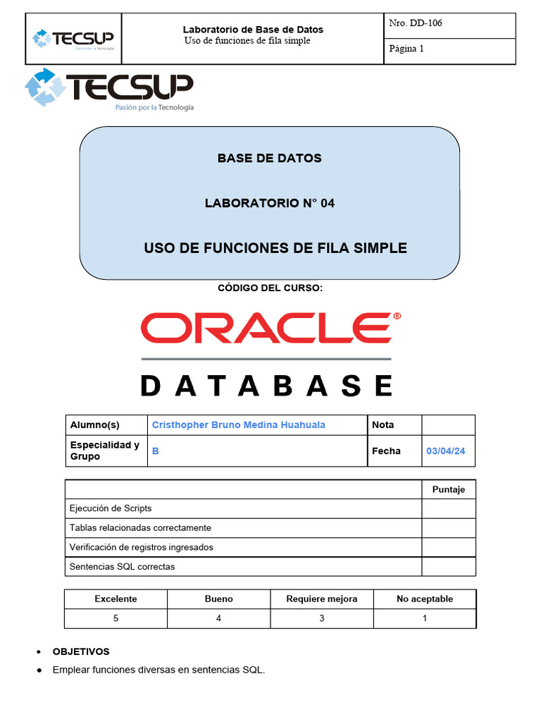 Tarea de Oracle Live | PDF | SQL | Informática
