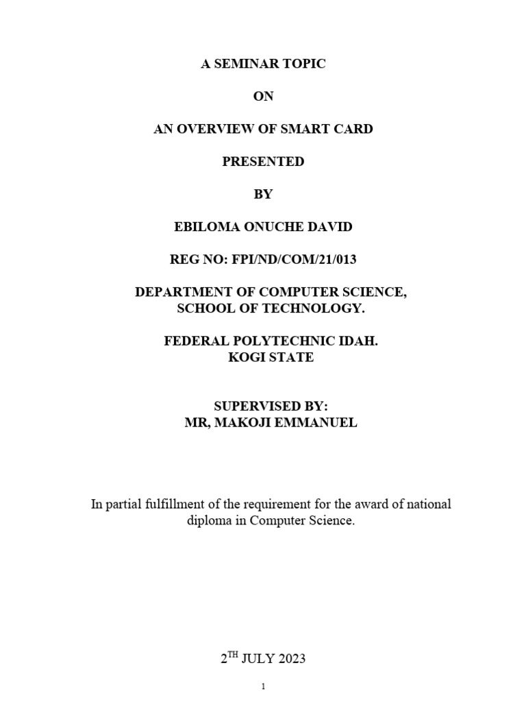 Smart Card Ndii | PDF | Smart Card | Computer Data Storage