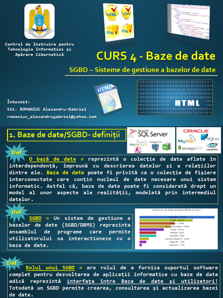 C4 Baze de Date | PDF