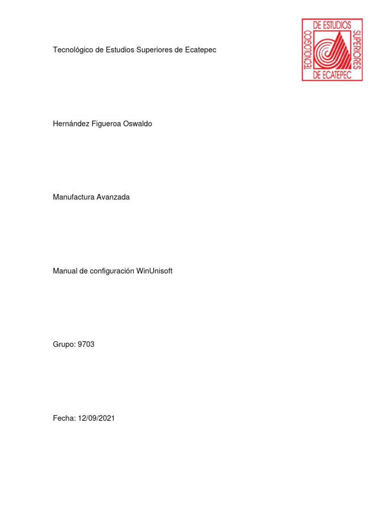 Manual de Configuración de WinUnisoft | PDF | Ventana (informática ...