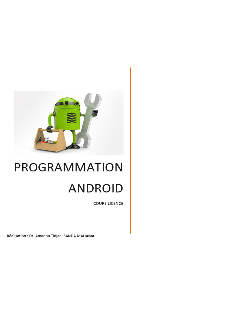 Mon - Cours Programmation Android | PDF | Android (Système d'exploitation) | Java (Langage de ...