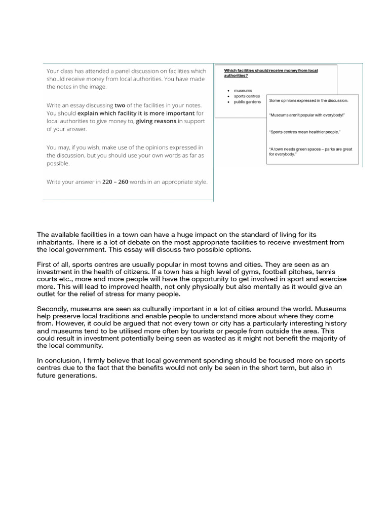 CAE Essay Example (Structure) | PDF