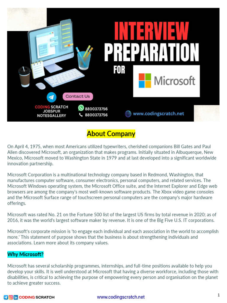Microsoft US Recruitment Guide | PDF | Microsoft | Recruitment