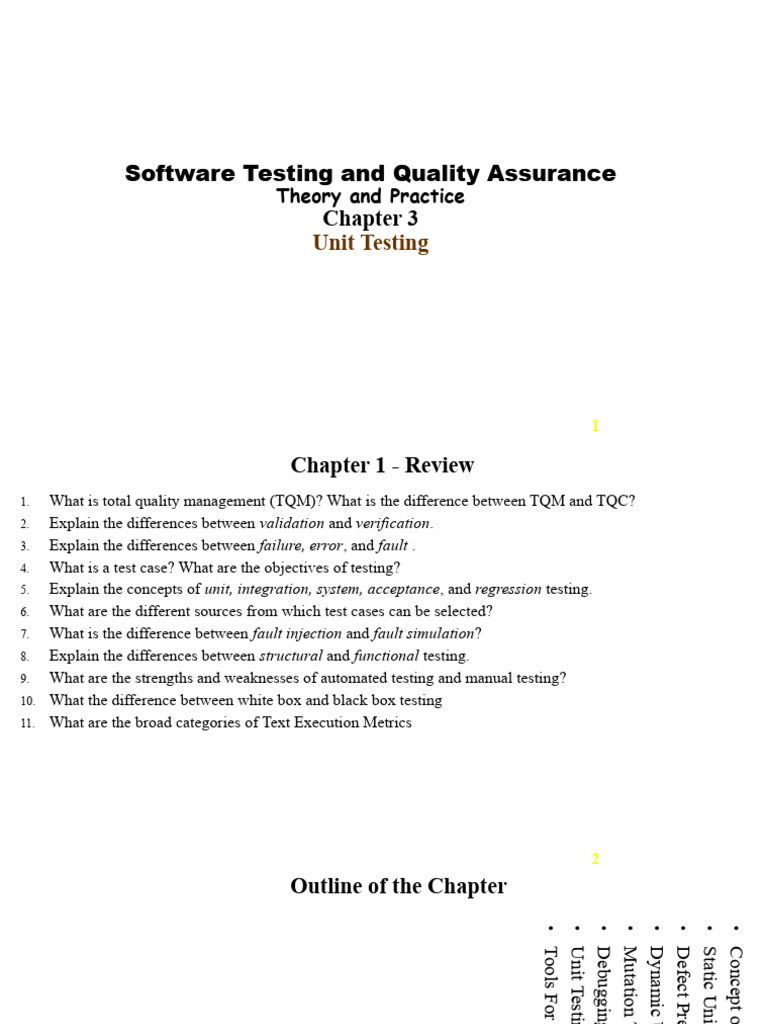 Ch3 UnitTesting | PDF | Software Testing | Unit Testing Ch3 UnitTesting | PDF | Software Testing | Unit Testing