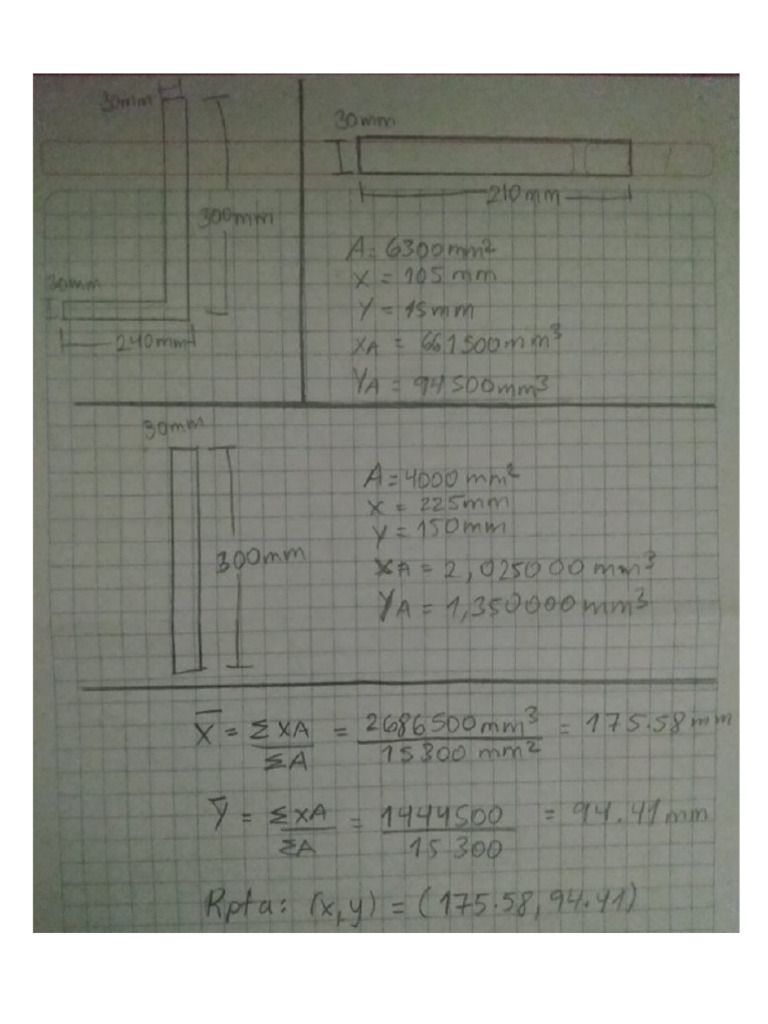 EJER. CENTROIDES | PDF