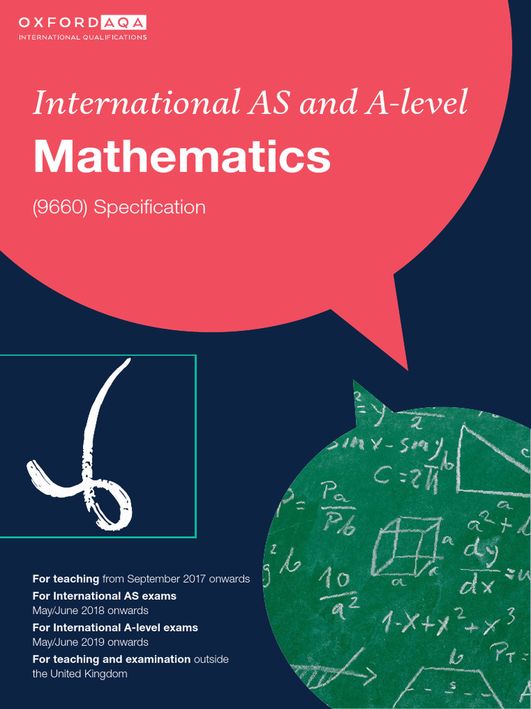 Oxfordaqa International As and A Level Mathematics Specification | PDF ...