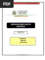 Grade 10 Geography Map Work Task | PDF | Map | Stratosphere