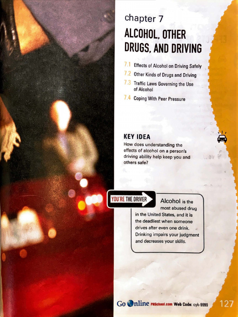 Chapter 7 Alcohol, Other Drugs and Driving | PDF | Driving Under The ...