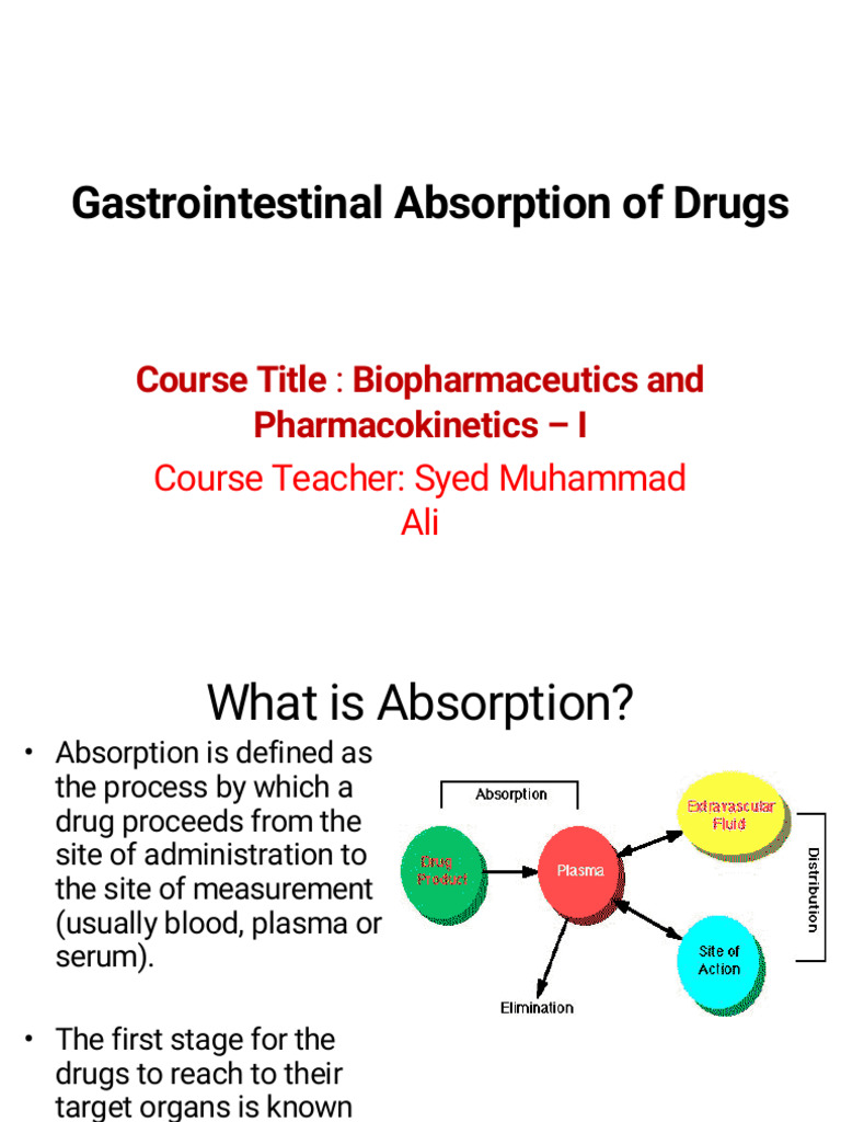 GIT Absorption | PDF | Cell Membrane | Diffusion
