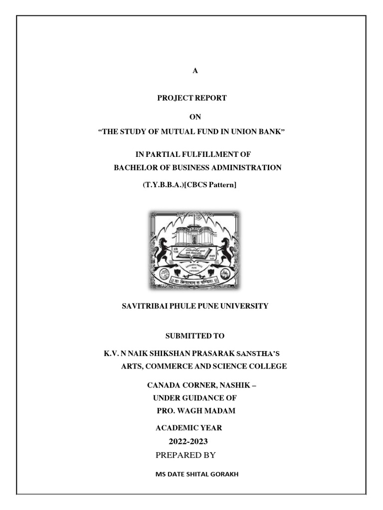 6 Sem Project | PDF | Investment Fund | Methodology