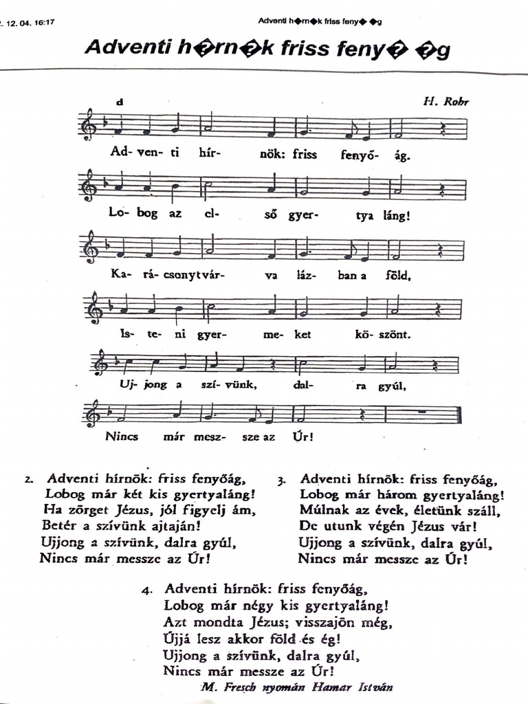 Adventi Hírnök Friss Fenyőág | PDF