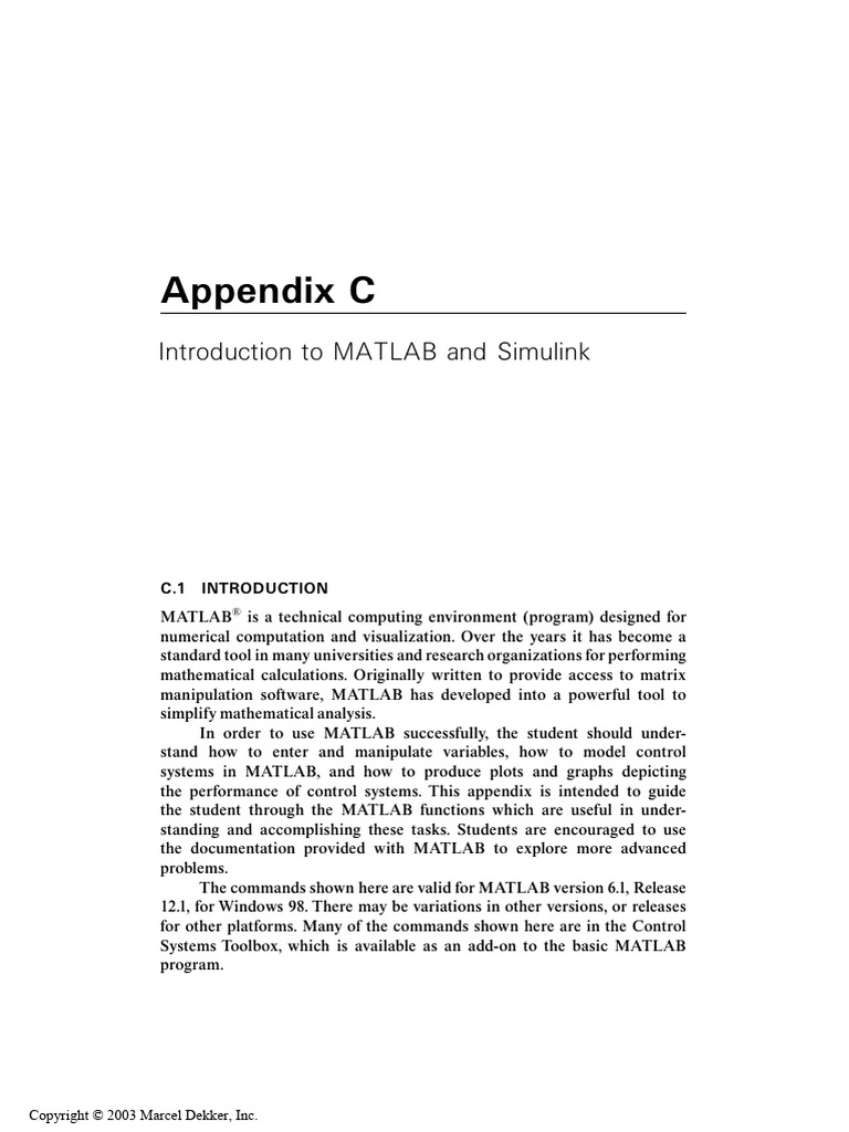 DK2781 AppC | PDF | Trigonometric Functions | Matlab