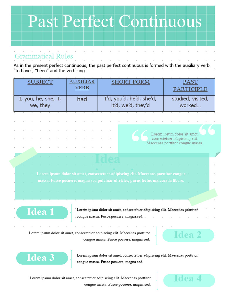 Past Perfect Continuous | PDF | Linguistic Morphology | Language Families
