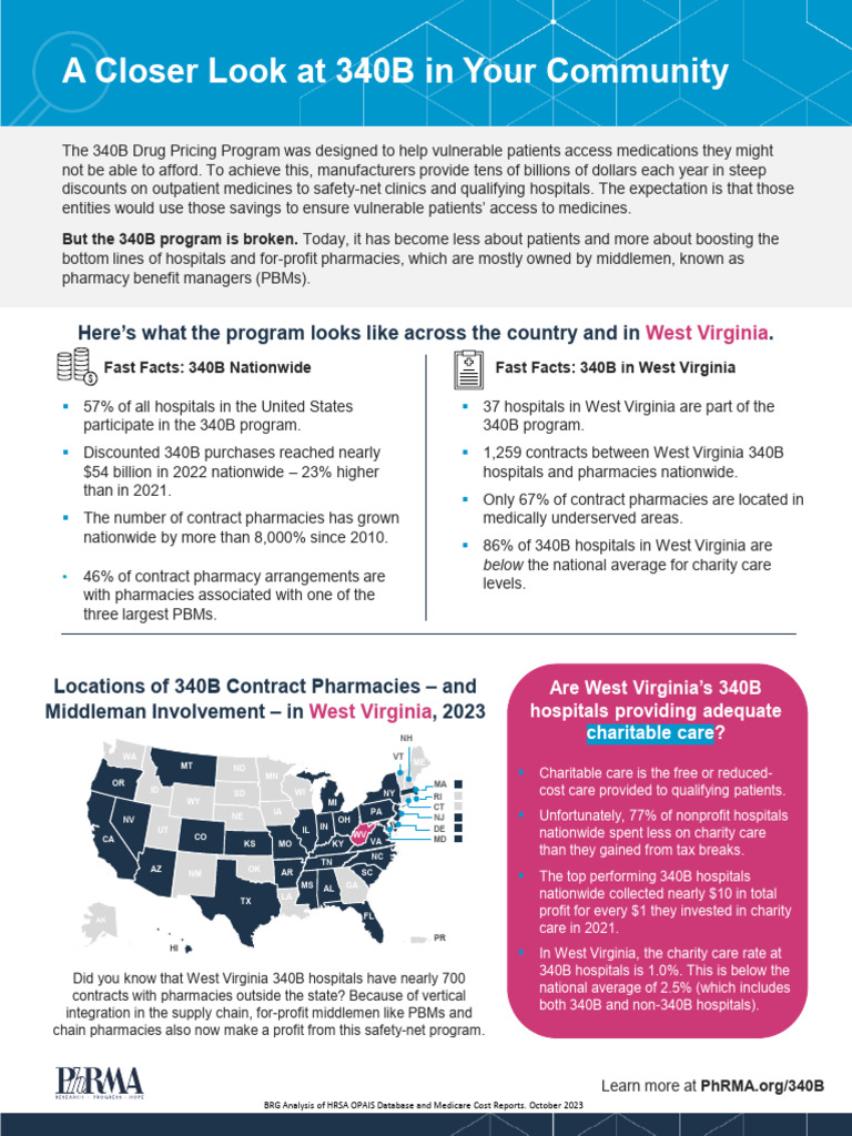 Fact Sheet - 340B State Profiles - West Virginia - 2024 | PDF | Public ...