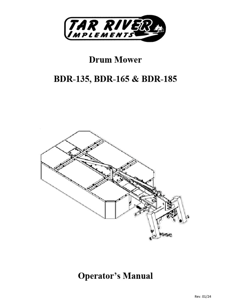 Drum Mower BDR-135/165/185 Manual | PDF | Tractor | Mower