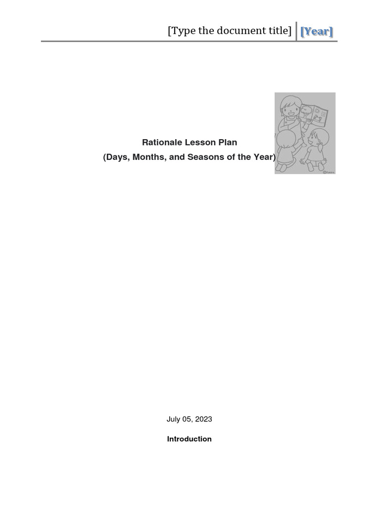 Rationale Lesson Plan | Download Free PDF | Evaluation | Vocabulary