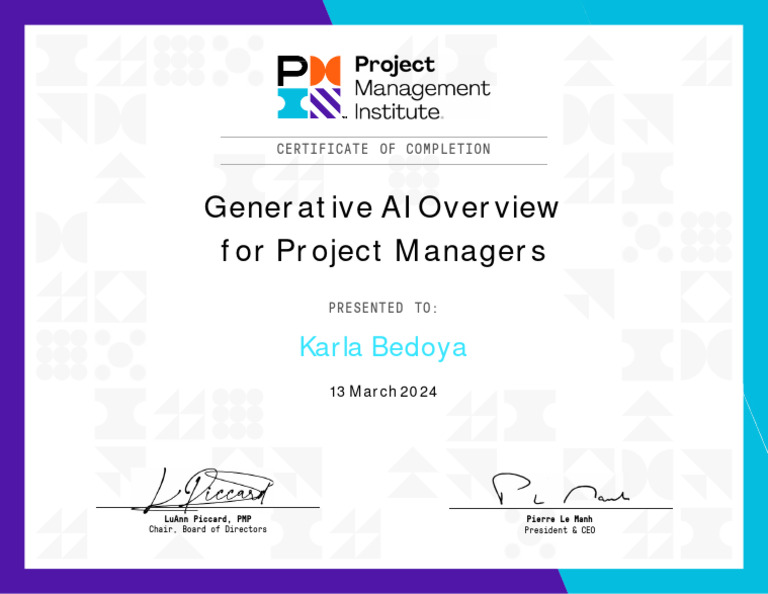 Generative AI Overview For Project Managers | PDF