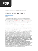 El Relato de Un Naufrago | PDF
