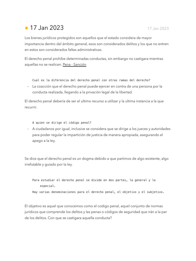 Derecho Penal Pdf Derecho Penal Castigos 4254