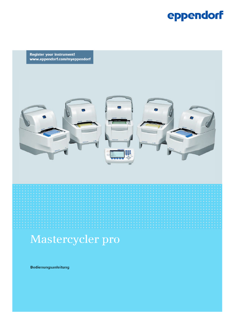 Bedienungsanleitung - Mastercycler Pro - Manualzz | PDF