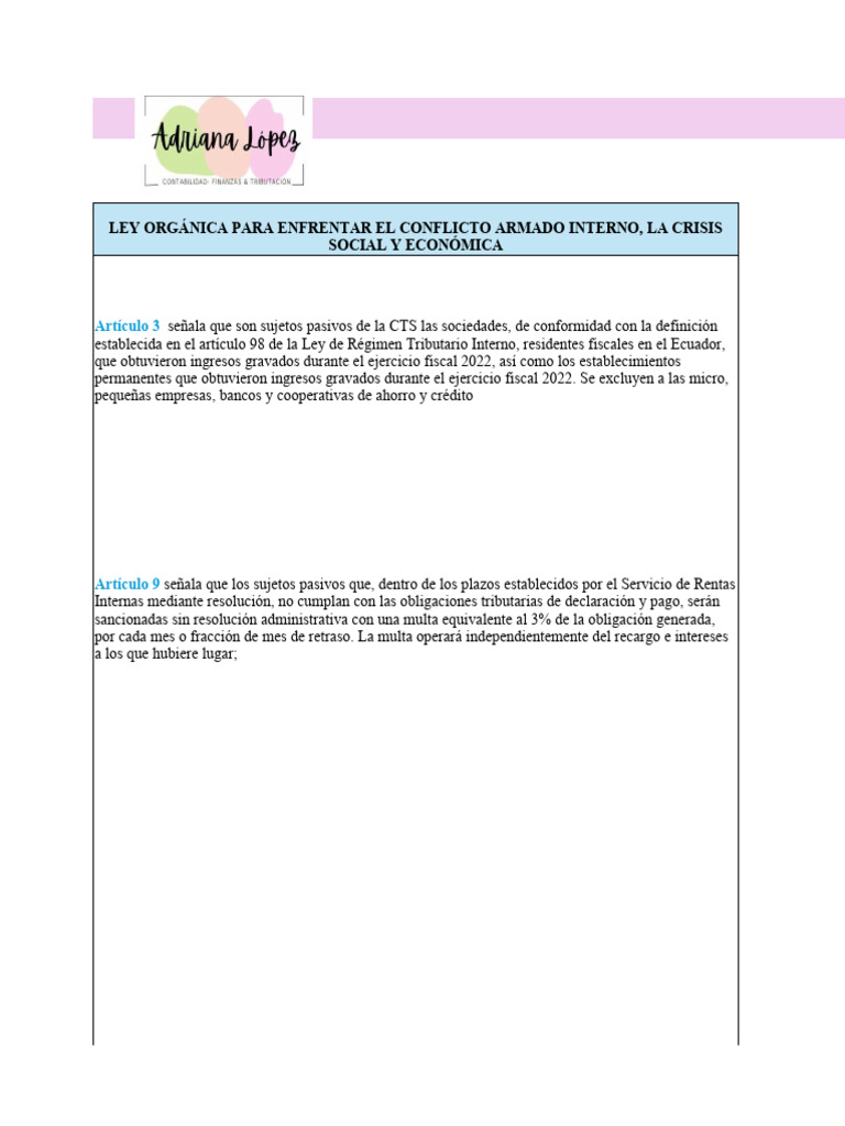 Contribución Temporal | PDF | Impuestos | Pequeñas y medianas empresas