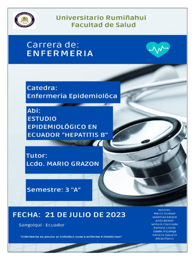 ABI EPIDEMIOLO 1 | PDF | Hepatitis B | Virus