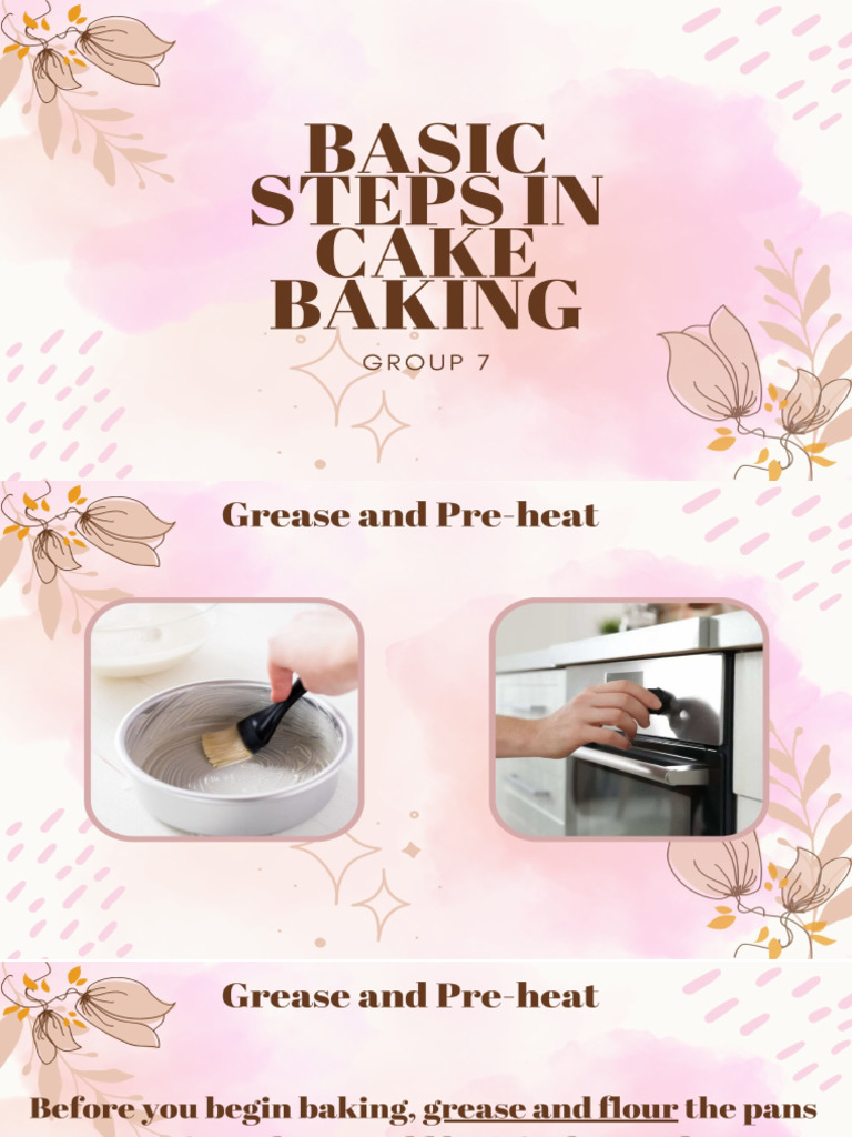 Basic Steps in Cake Baking | PDF
