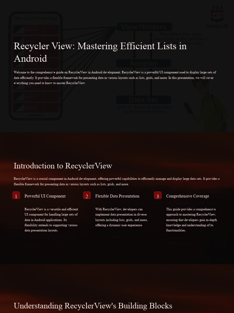 Recycler View Mastering Efficient Lists In Android1 Pdf Android Operating System User