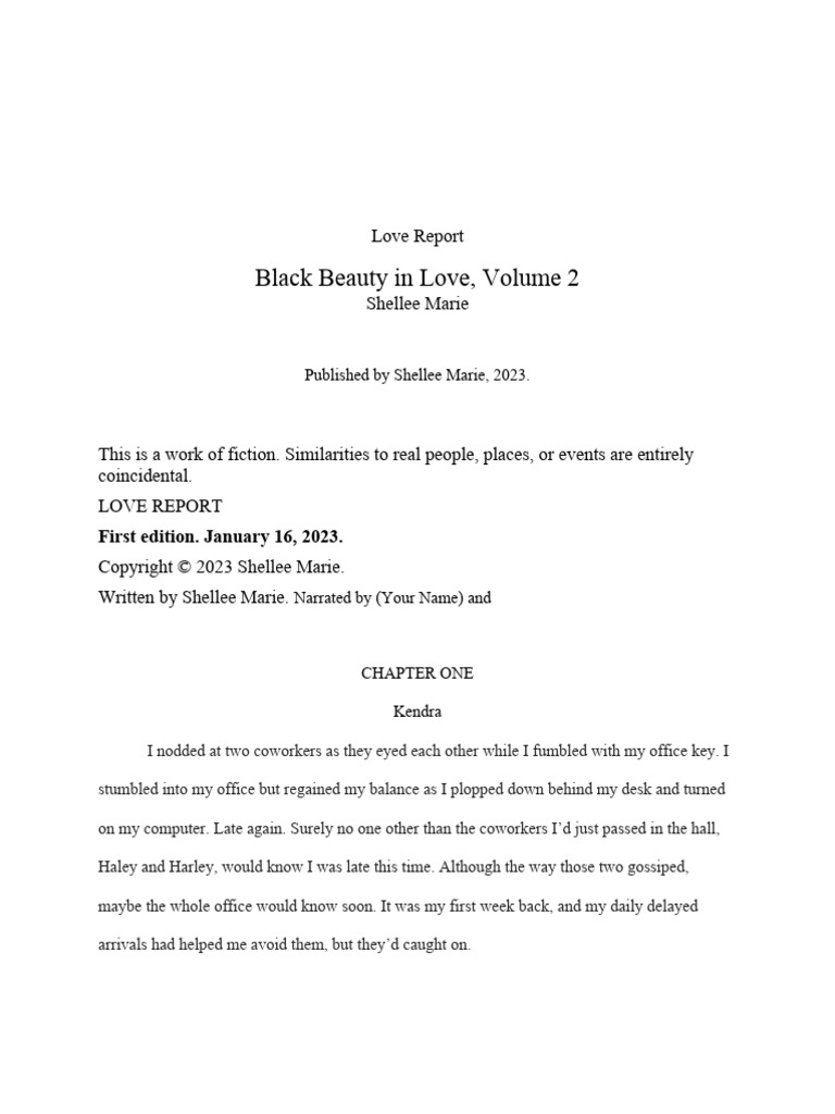 Full Audio Script - Love Report (Kendra) | PDF | Mystery, Thriller ...