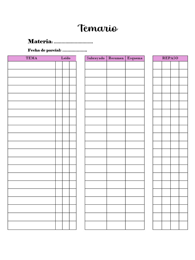 Guía de Estudio y Repaso Académico | PDF