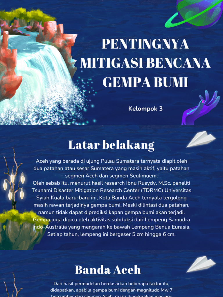 Pentingnya Mitigasi Bencana Gempa Bumi | PDF