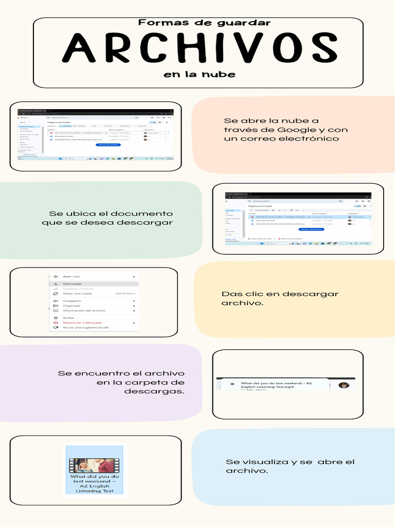 Como Descargar Documentos en La Nube | PDF