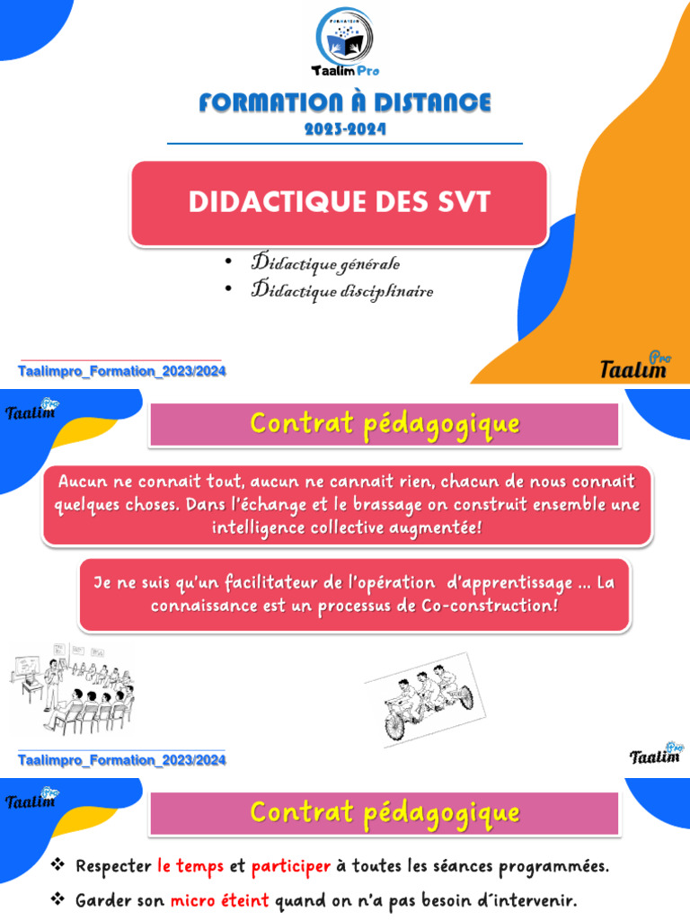 Didactique Partie1 - 2023 - 2024 - Taalimpro | PDF | Pédagogie | Compétence (Ressources humaines)