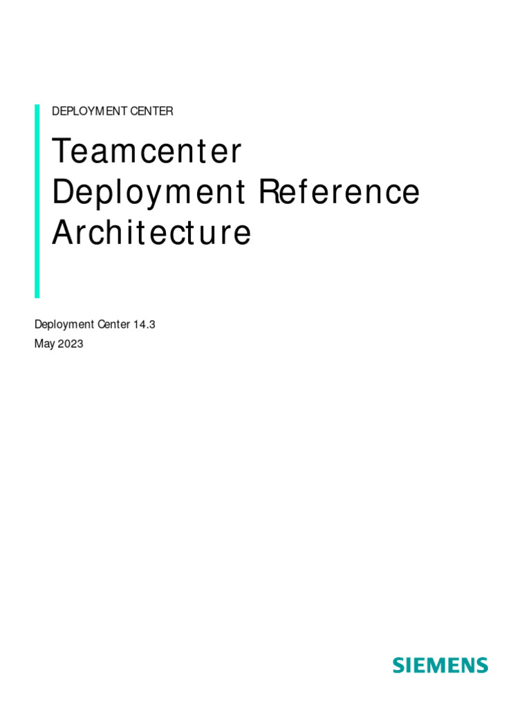 Teamcenter Deployment Reference Architecture DC14.3 | PDF | Server ...
