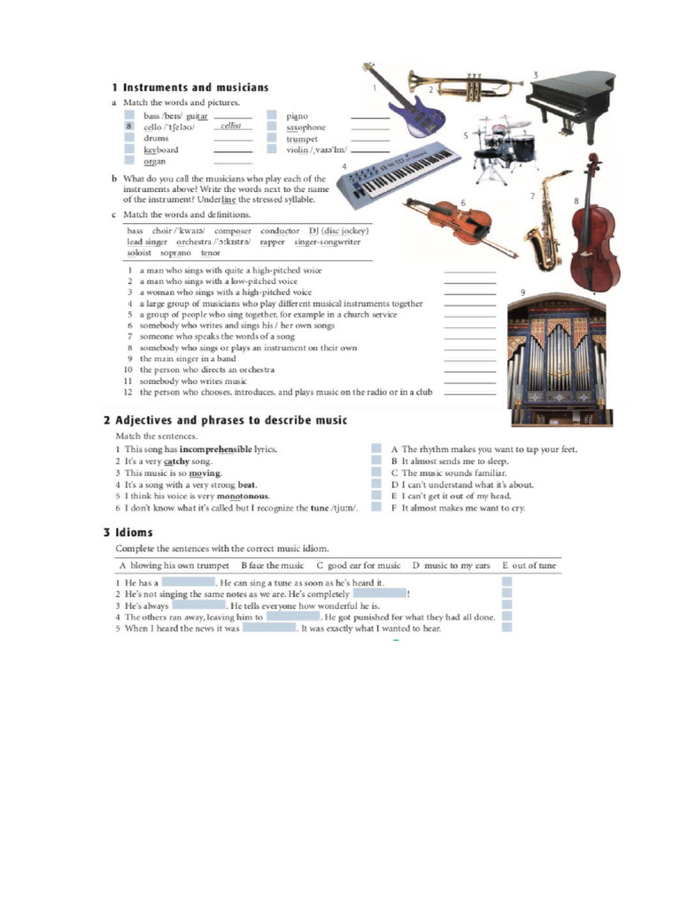 Vocabulary Music | PDF