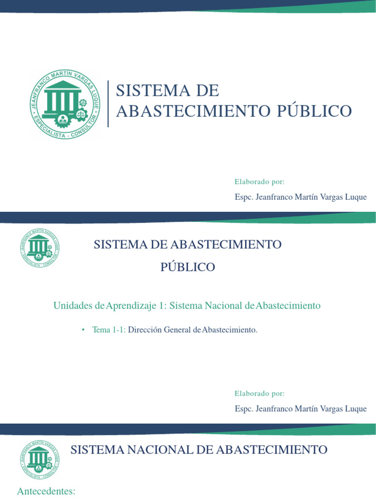 Sistema de Abastecimiento Público - Jeanfranco Martin Vargas Luque | PDF | Administración ...