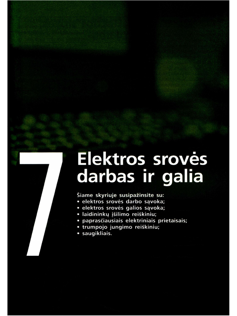 Elektros Darbas Ir Galia | PDF