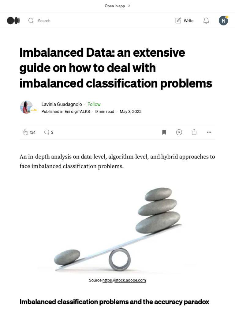 Imbalanced Data An Extensive Guide On How To Deal With Imbalanced Classification Problems by ...