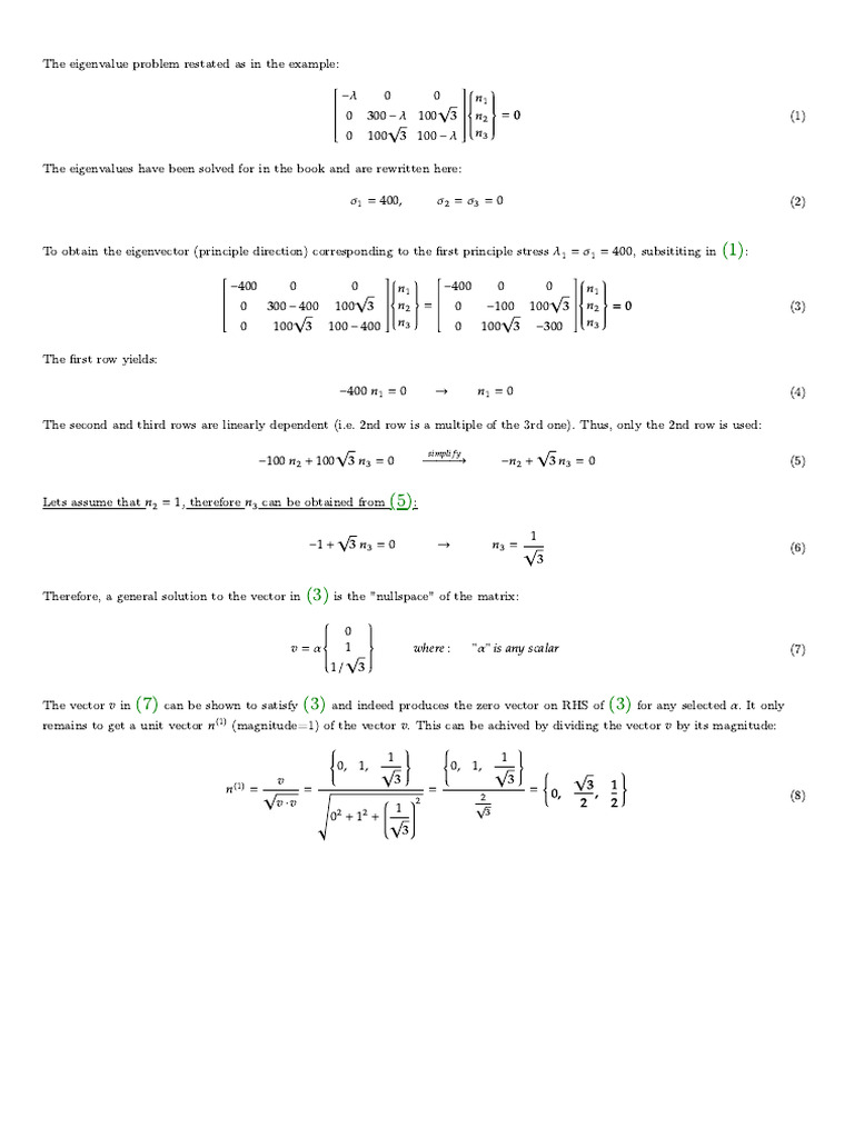 Note | PDF | Eigenvalues And Eigenvectors | Vector Space
