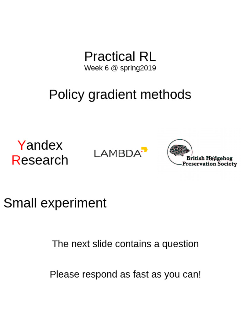 Policy Gradient Methods | PDF | Mathematical Optimization | Algorithms